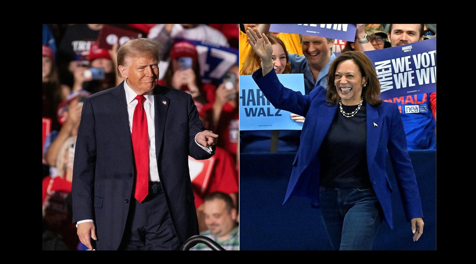 Trump And Harris Neck And Neck In Battleground States On Final Day